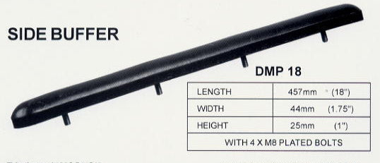 J Price Rubber Boat Trailer DMP 18 Side Buffer