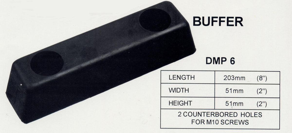 J Price Rubber Boat Trailer DMP 6 Buffer